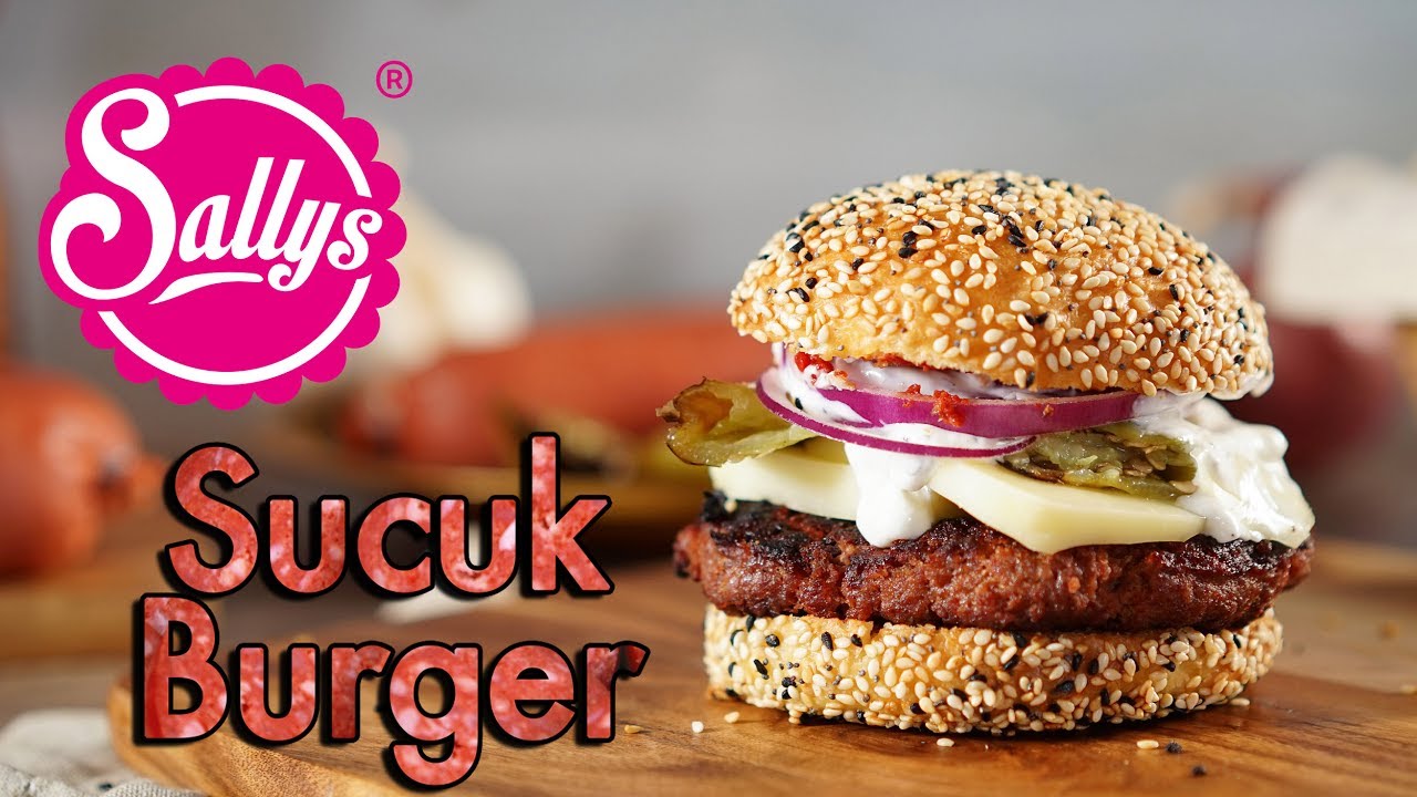 Sucuk Burger Deluxe / Simit Burger Brot / Sallys Welt - YouTube