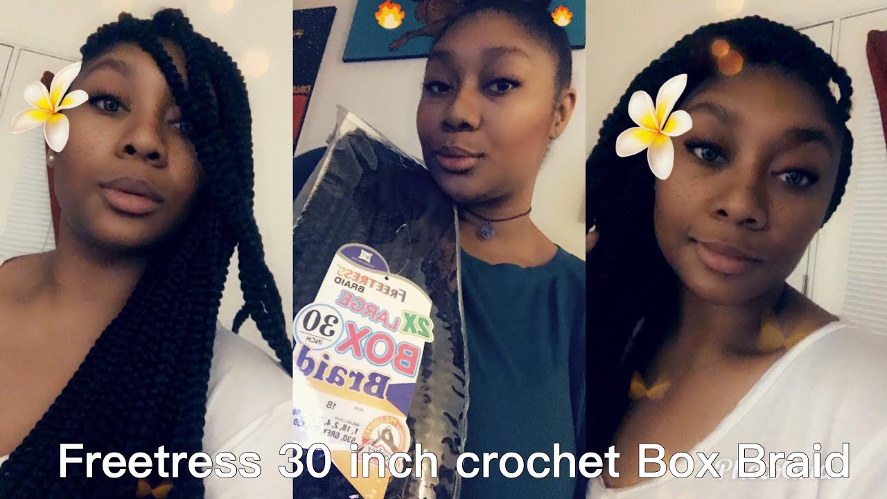 Freetress 2X 30 in Large Box Braid Demo - YouTube