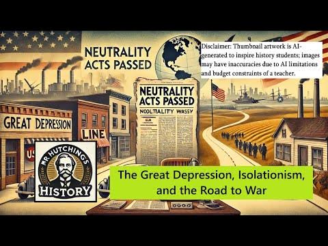The Great Depression, Isolationism, and the Road to War - YouTube
