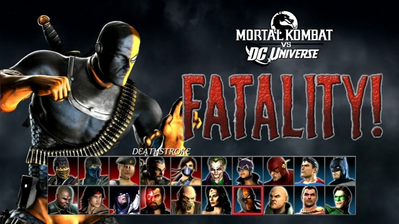 Mortal Kombat vs. DC Universe Fatality Deathstroke - YouTube