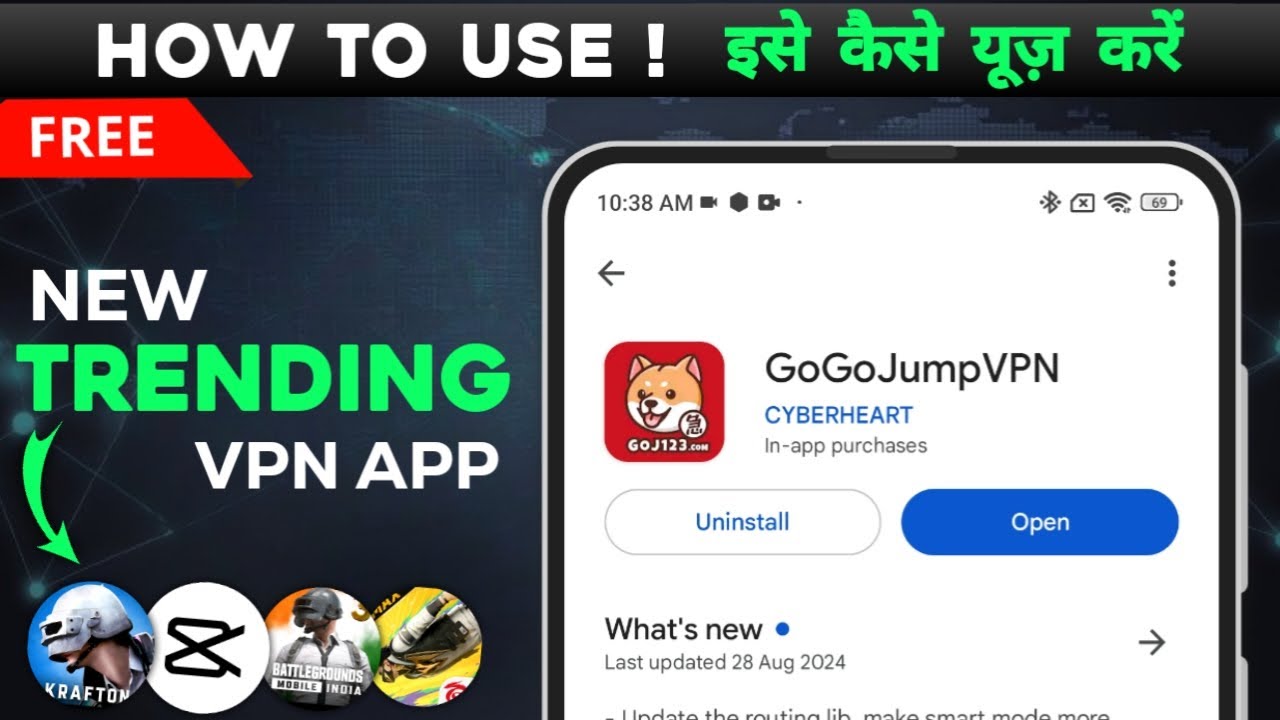 GoGo Jump VPN app kaise use kare | Review | | best vpn for Capcute ...