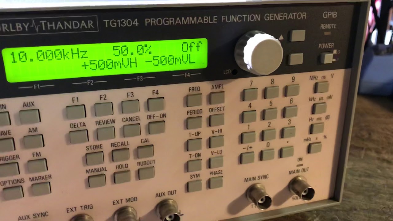 Thurlby Thandar TG1304 - YouTube