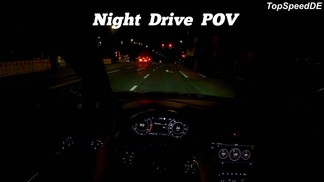 VW GOLF 7 GTD FACELIFT 2.0 TDI NIGHT DRIVE POV - YouTube