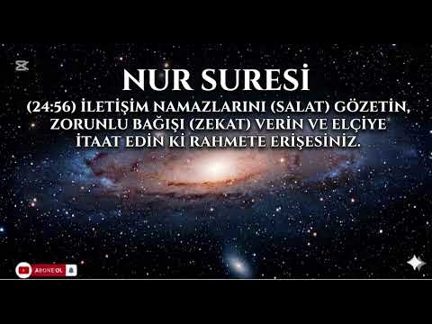 SON AHİT SURE 24 EL NUR-IŞIK(ARAPÇA-TÜRKÇE