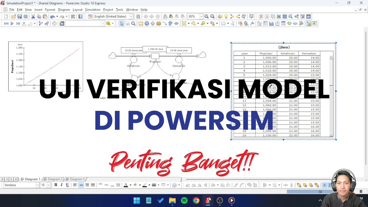 Bagaimana Cara Verifikasi Model di #powersim - YouTube
