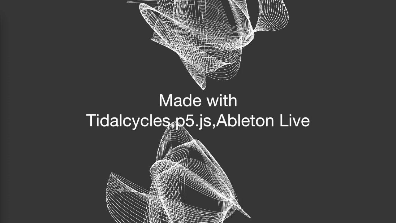 曲線の記憶 / moistpeace / made with tidalcycles, p5.js, Ableton live - YouTube