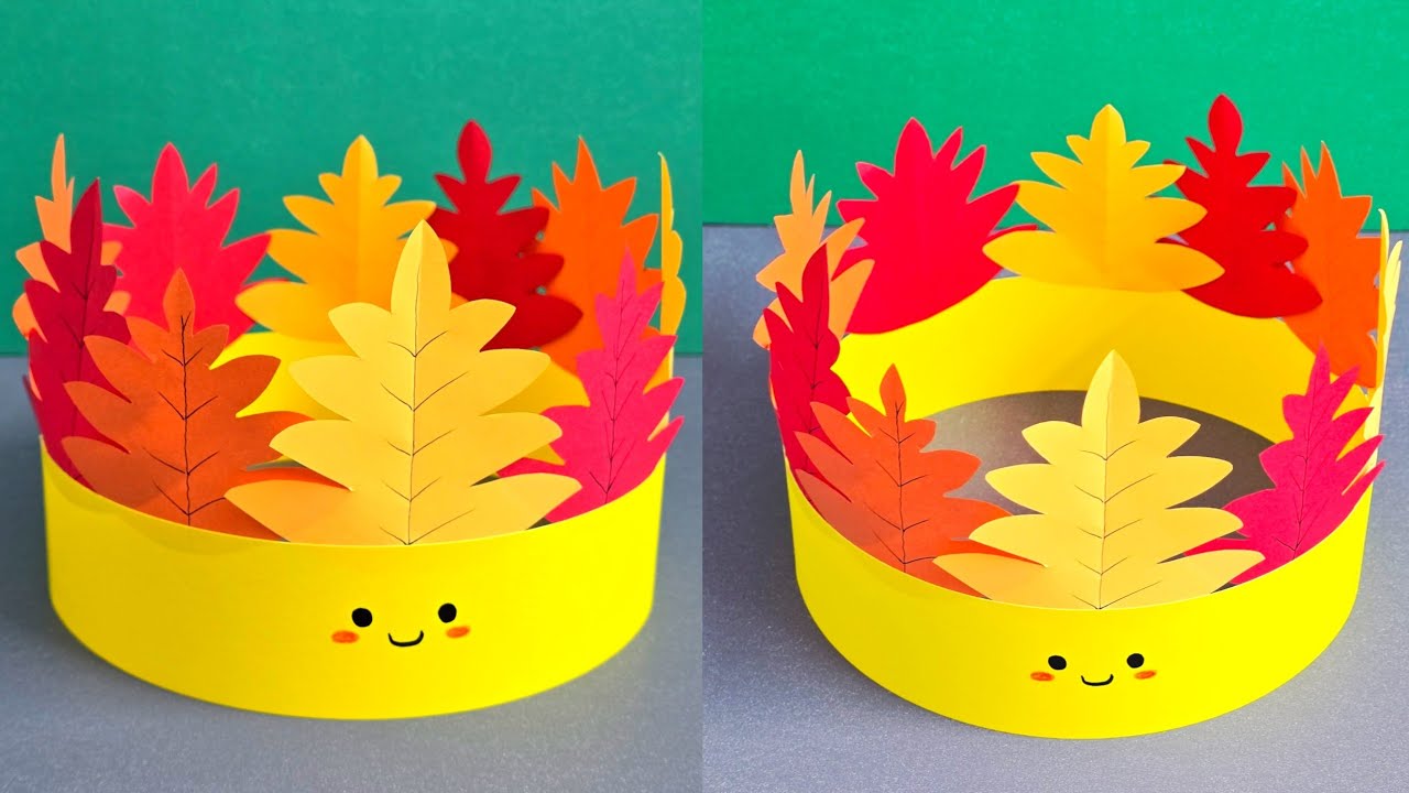DIY Thanksgiving Day Craft | Easy Thanksgiving Day Hat | Paper Hat ...