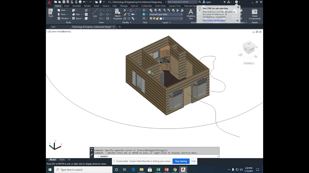 YouTube Video AutoCAD Architecture Creating a Walk-through of your ...
