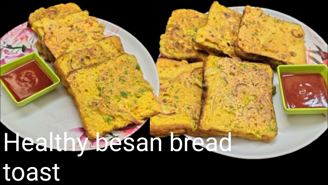 Besan bread toast recipe!Best veg alternative to besan toast- French ...