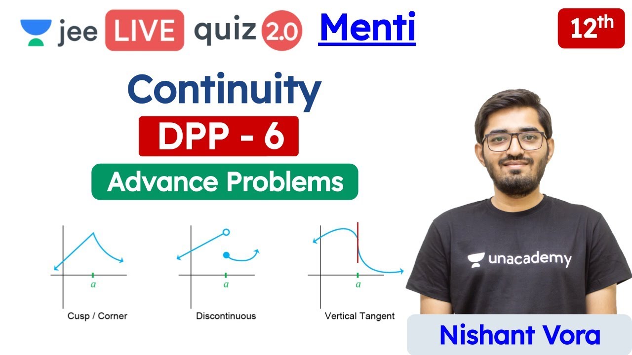 JEE: Continuity DPP 6 | Class 12 | Unacademy JEE | JEE Maths | Nishant Sir - YouTube