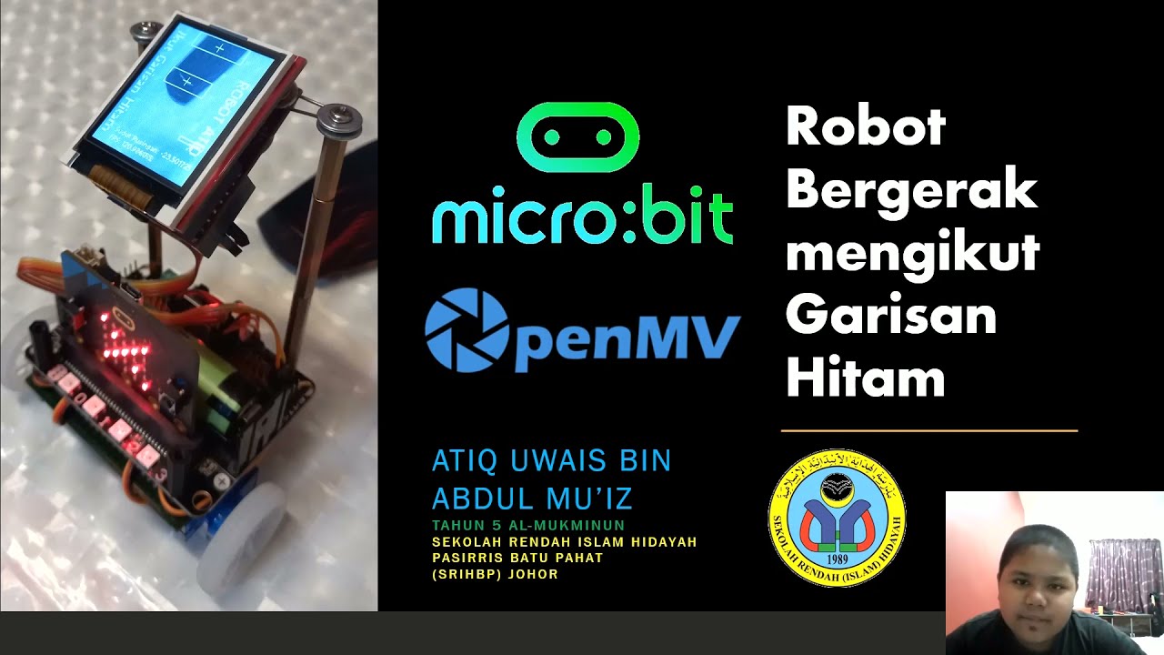 Robot Bergerak mengikut Garisan Hitam menggunakan Pengawal MicroBit dan ...