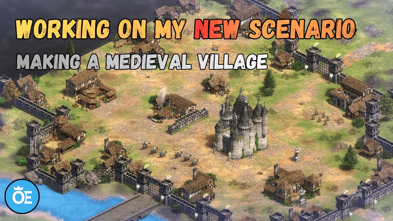 Making A MEDIEVAL Village: Working On My NEW Scenario! - YouTube