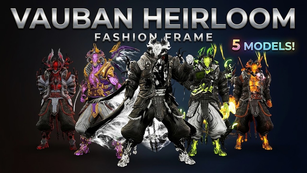 Warframe: Top 5 Vauban Heirloom Fashion Frame Looks (INSANE Style ...
