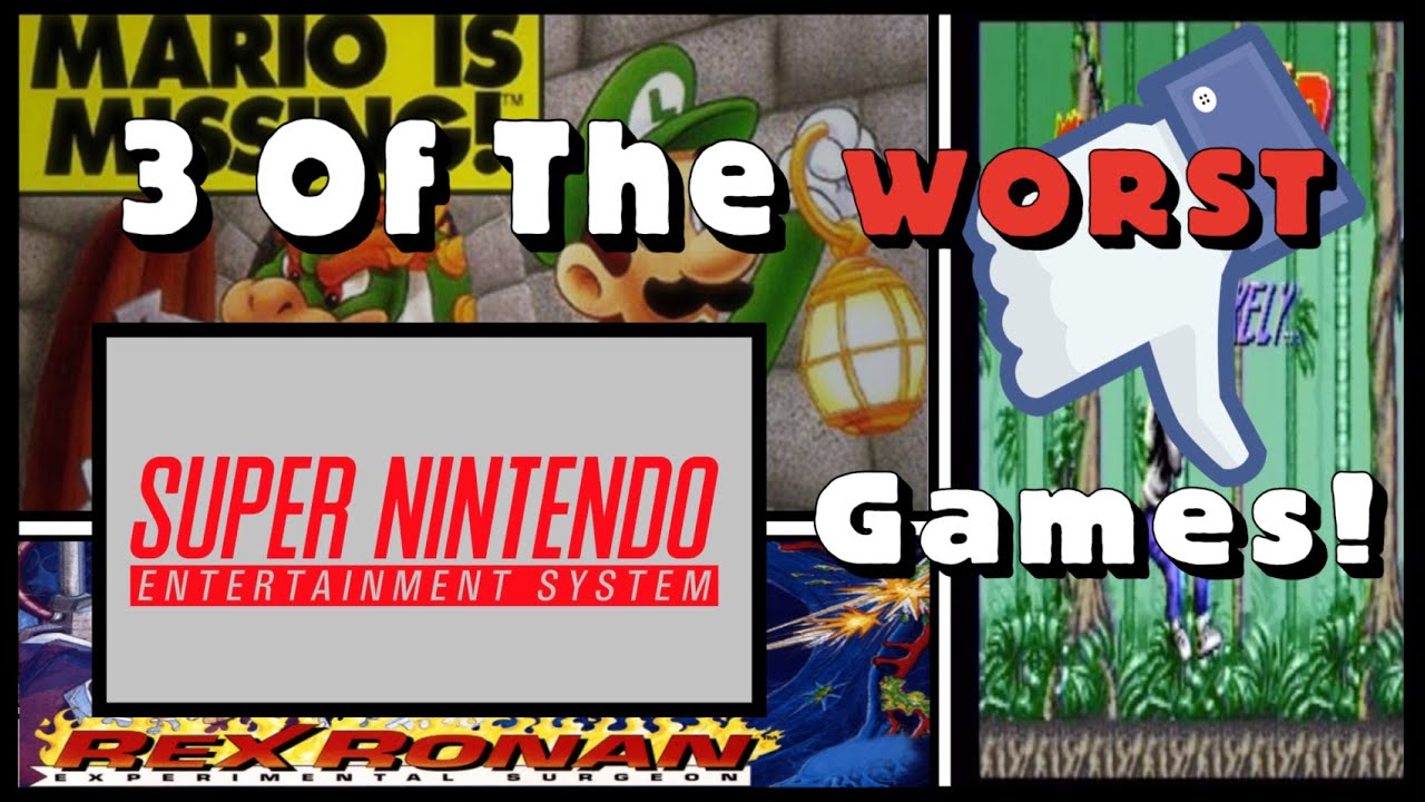 3 Of The WORST SNES Games! - YouTube