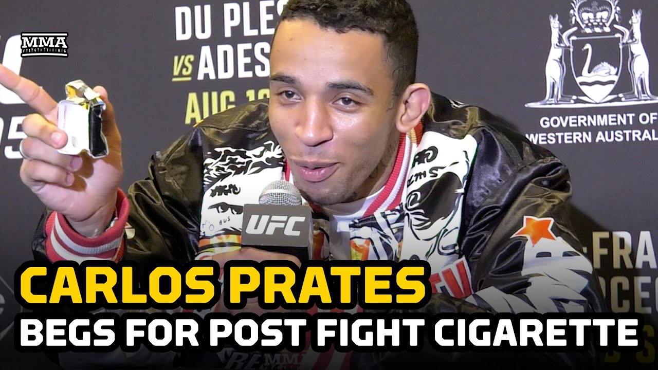 Carlos Prates Begs For Post-Fight Cigarette After Brutal UFC 305 Win ...