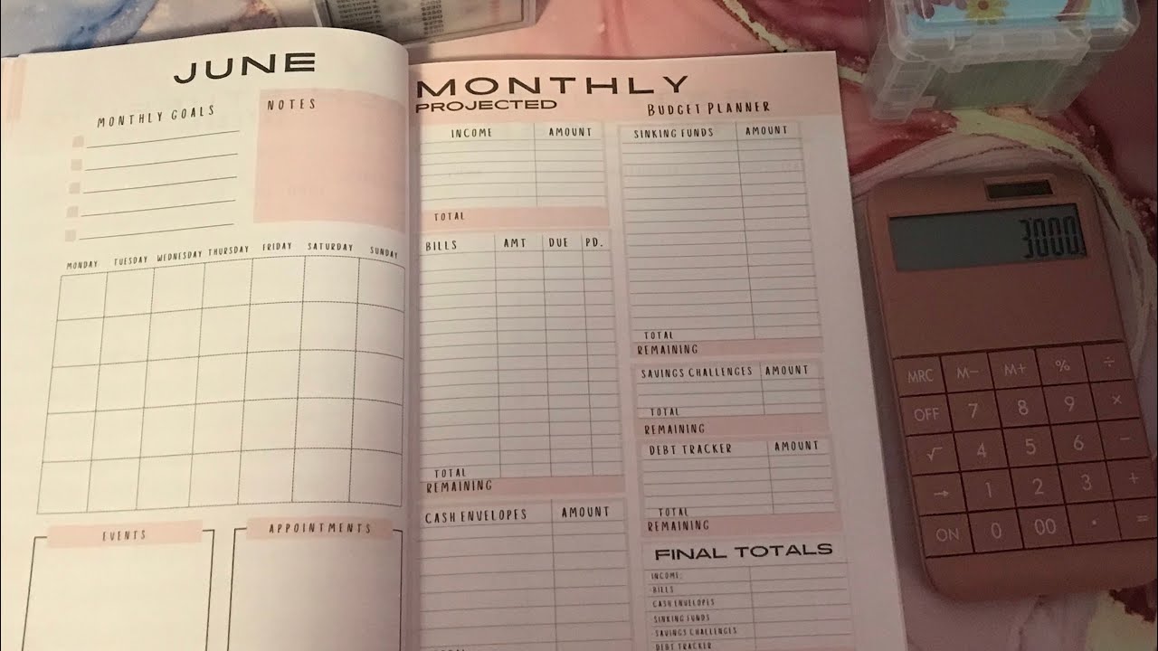 June Monthly Budget With Me It’s a Magic Month 3 paychecks $3000 Let’s ...