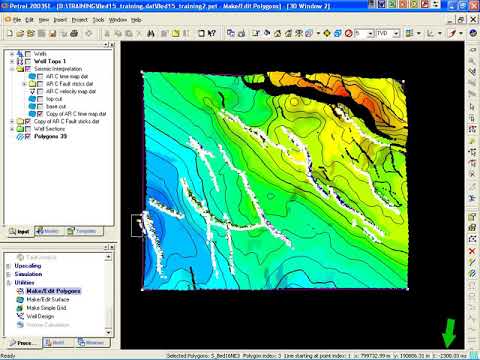 Petrel Schlumberger Eleminate faults outside polygon 6 - YouTube