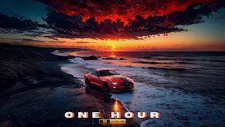 Mustang On The Beach | Evening Landscape Live Wallpaper 4K | 1 Hour Relaxing Loop