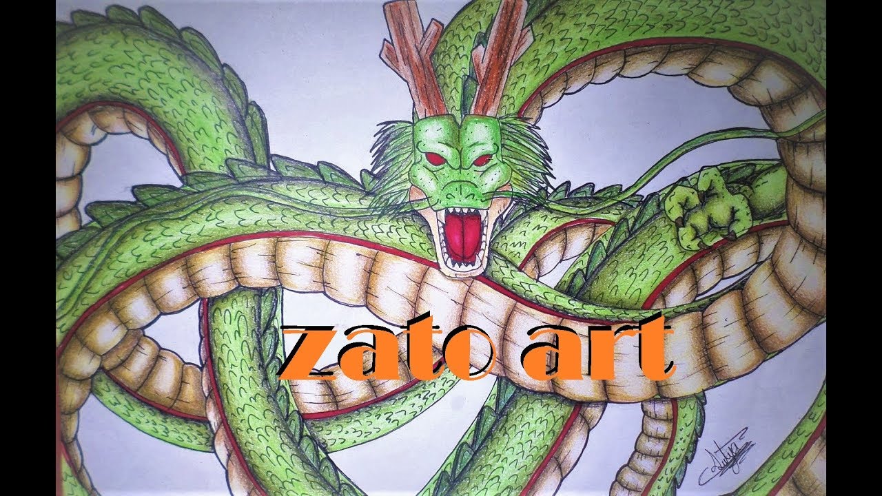 speed drawing - shenlong - zato art - YouTube
