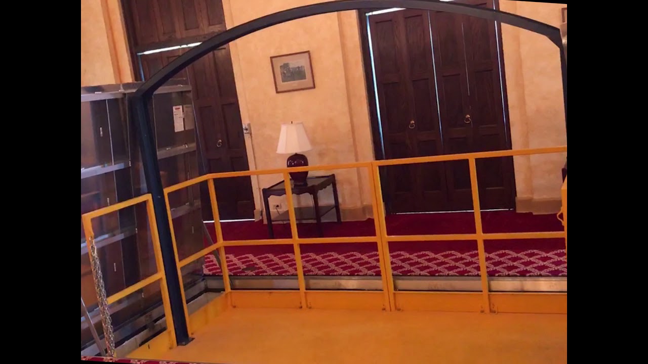 Vertical Material Lift with Floor Opening - YouTube