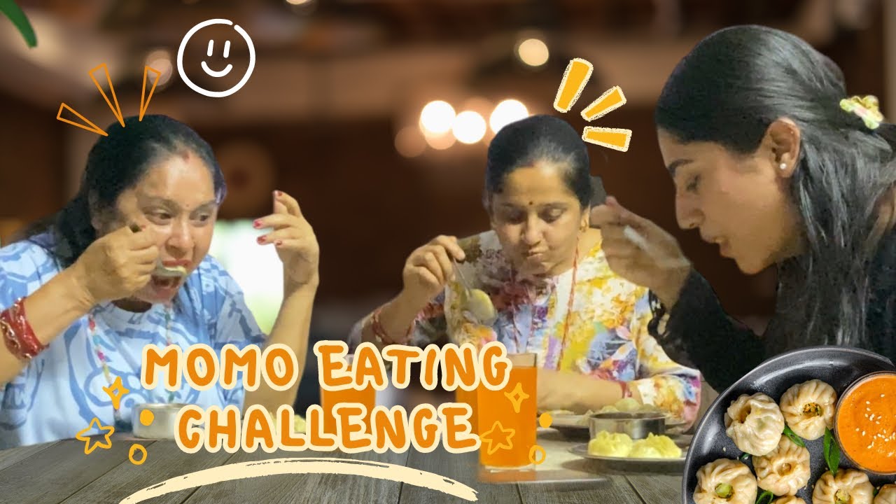 Momo challenge with family | kosle jityo hola ta? | momo wrapping and ...