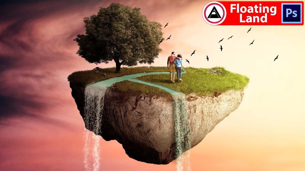 Floating Area Design | Photoshop Manipulation Editing Tutorial [2020 ...