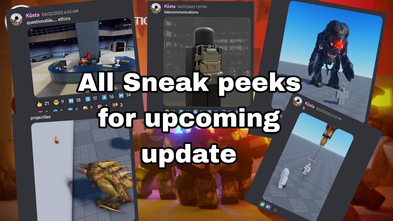 All Sneak peeks for upcoming update || Roblox Headcrab Infection - YouTube