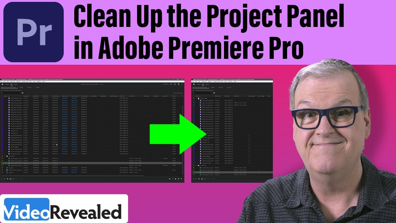 Clean Up The Project Panel in Adobe Premiere Pro - YouTube