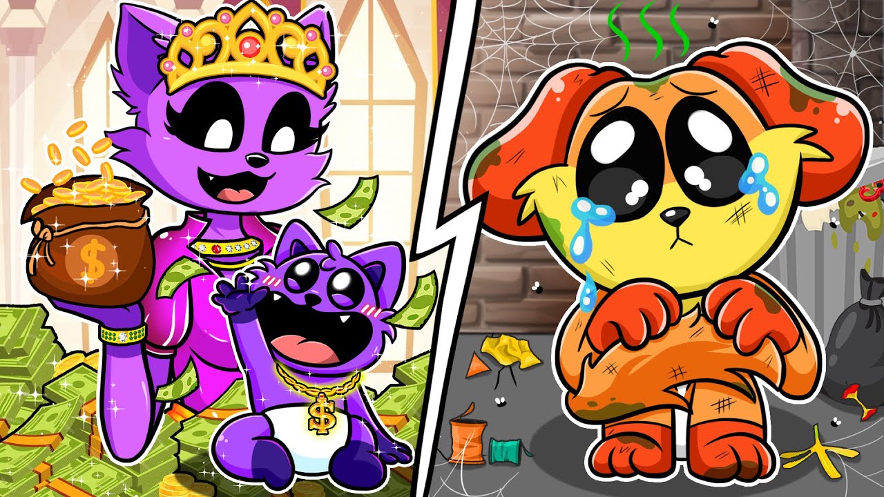 Poppy Playtime Chapter 3 - Catnap Rich and Poor - H Catoon Animation ...