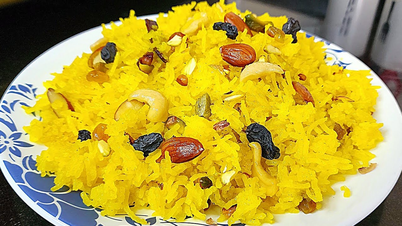 zarda chawal | जर्दा - eid e milad special sweet | मीठे चावल - sweet ...