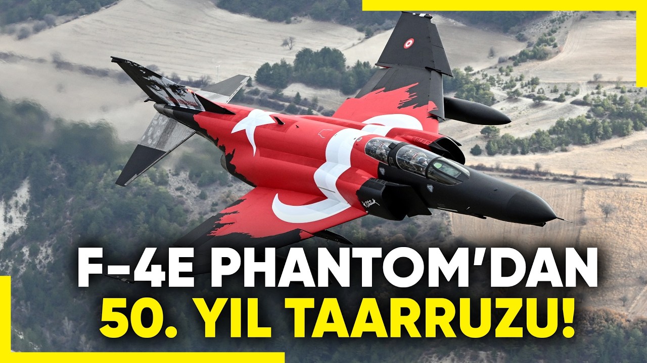 Üstünde Türk Bayrağı Kuyruğunda Atatürk! F-4E Phantom 50. Yıl Taarruzuyla Nefes Kesti – TGRT ...