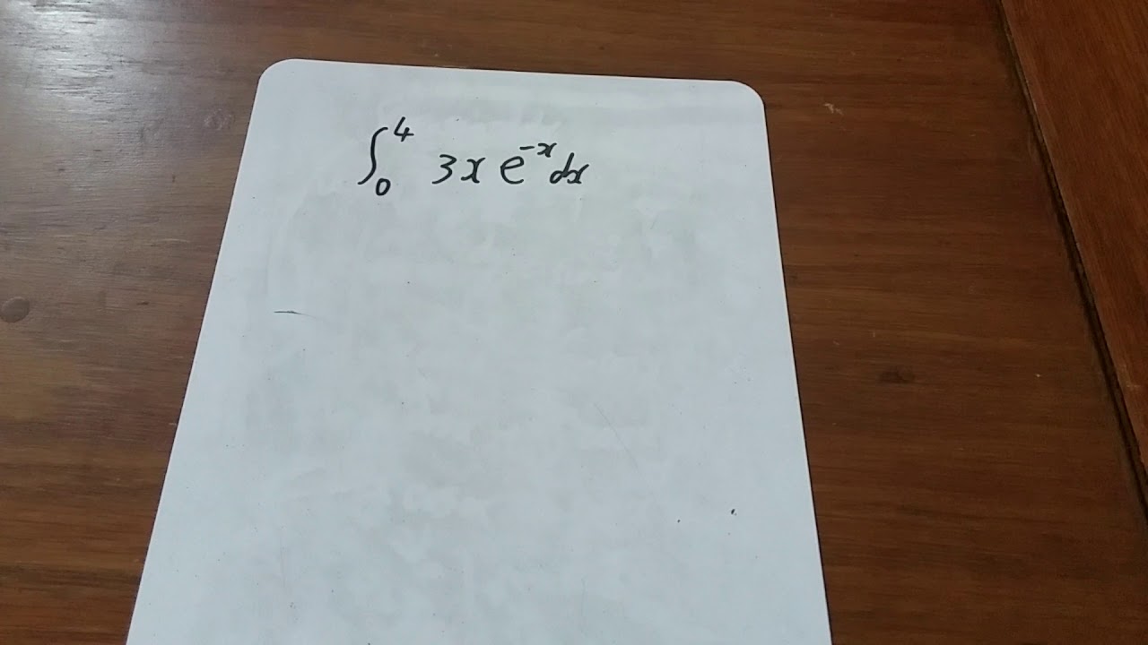 Integration by Parts with Limits - YouTube