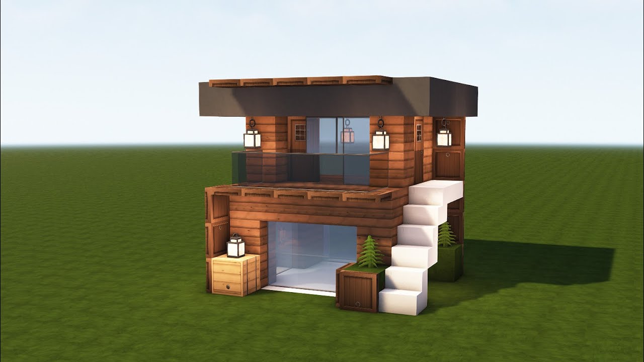 KLEINES TINY HAUS MINECRAFT bauen TUTORIAL [HAUS 295] - YouTube