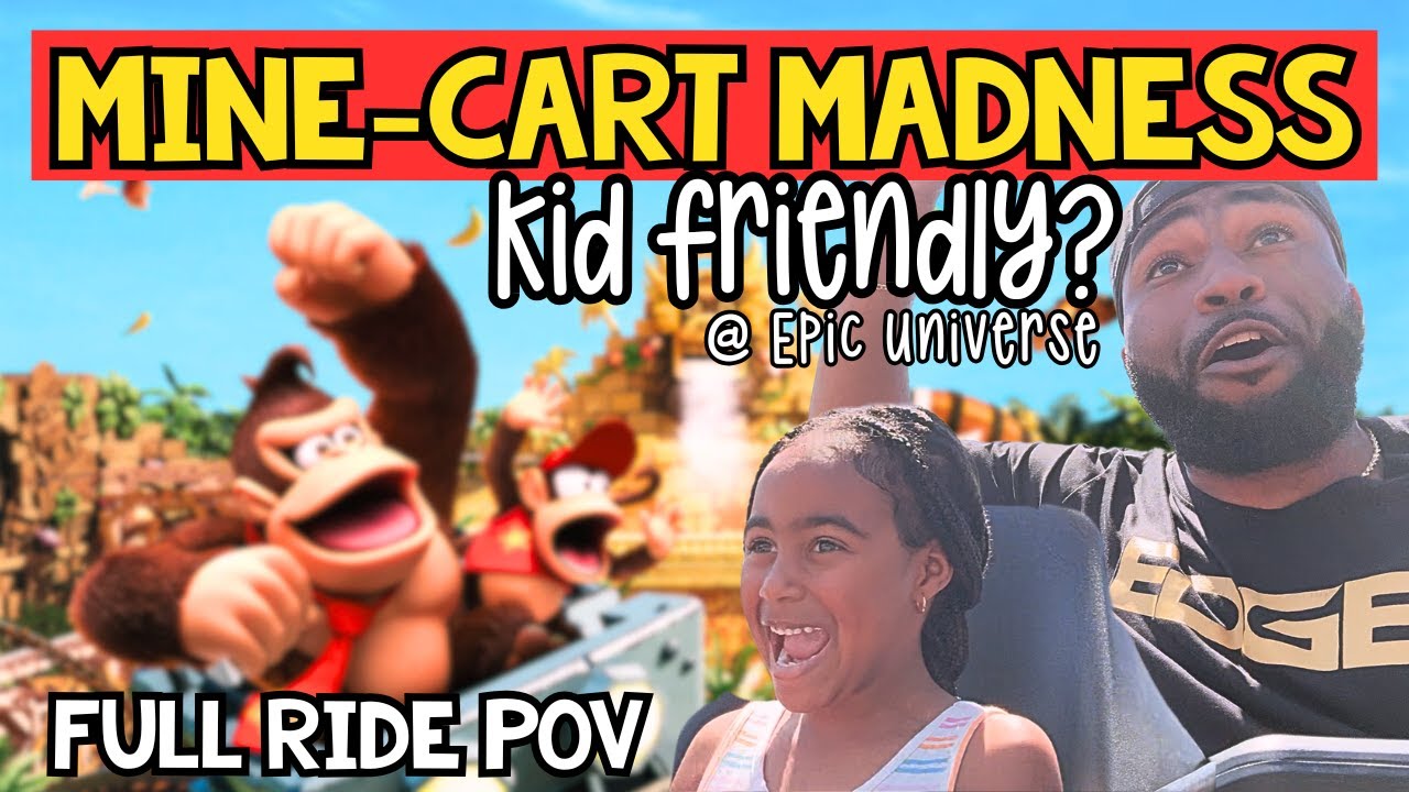 Donkey Kong Mine-Cart Madness FULL POV (Epic Universe) - Is it Kid ...
