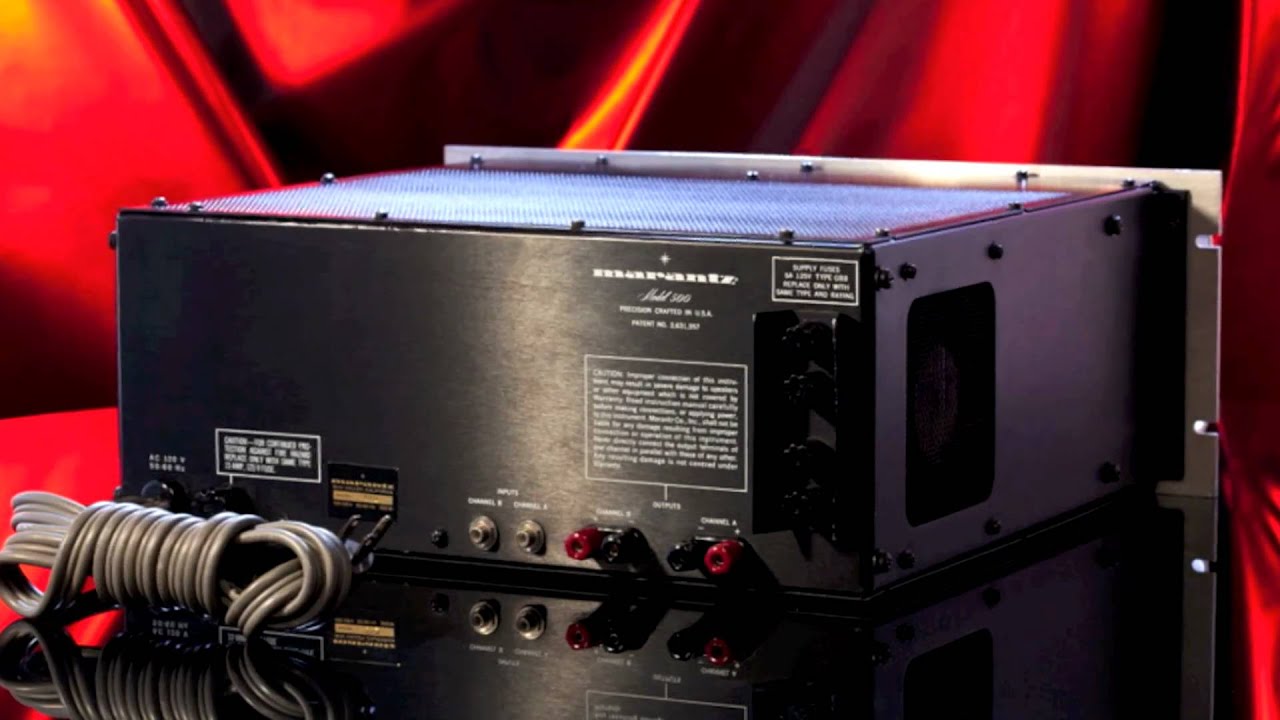 Marantz Model 500 Power Amplifier - YouTube