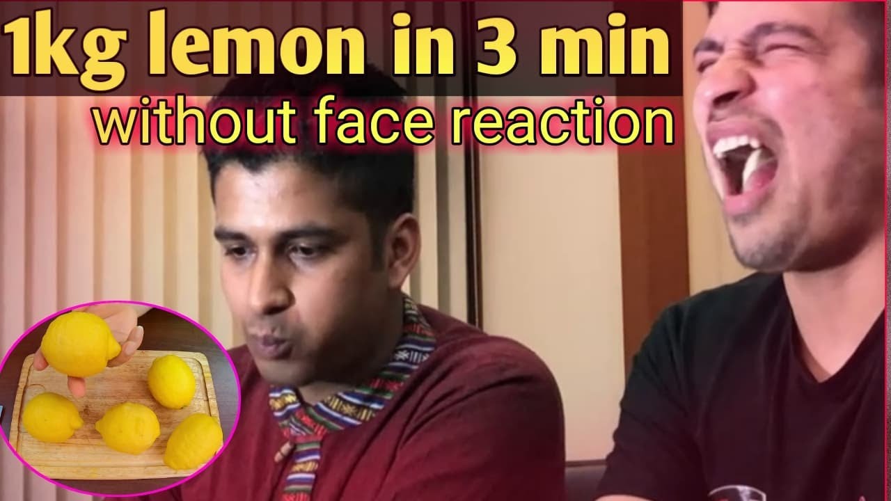 1 kg lemon challenge in 3 minute with out any face reaction. can you do ...