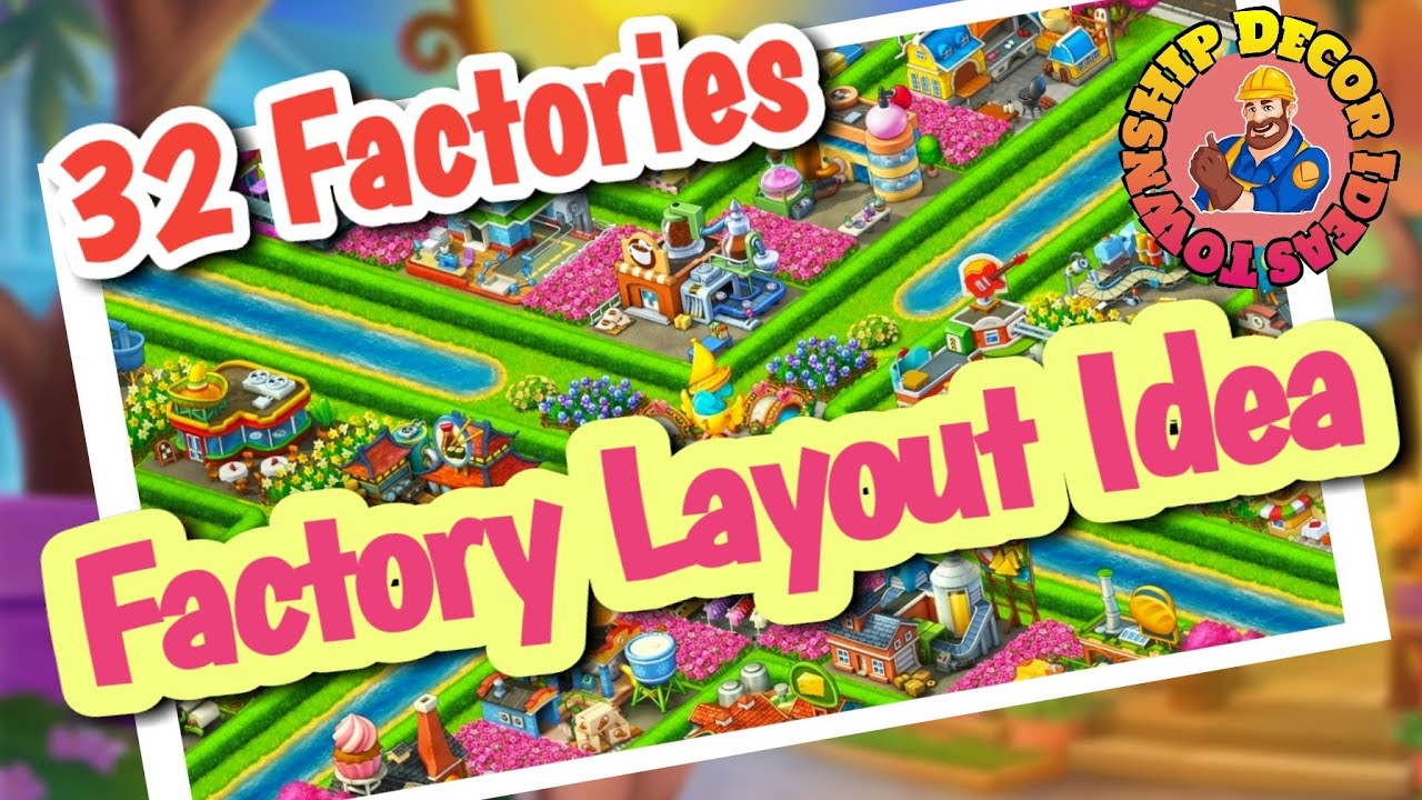 Factory Layout Idea || Level 95+ || Township || - YouTube