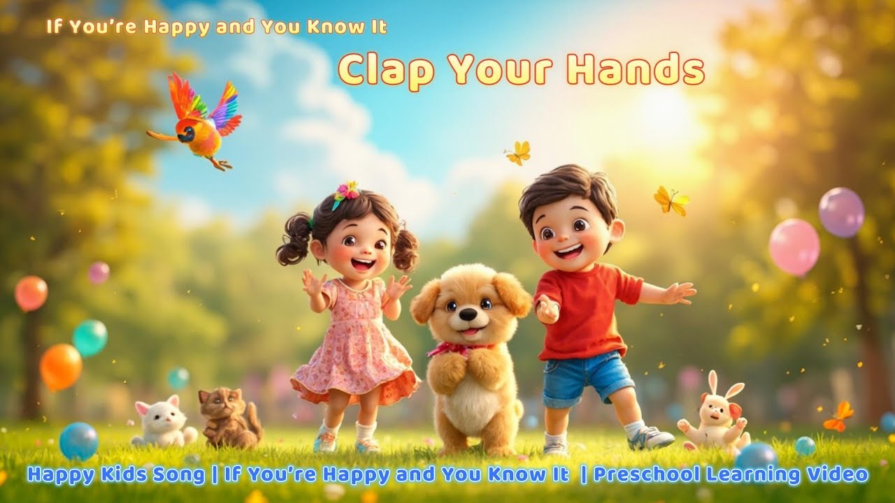 If You’re Happy and You Know It | Nursery Rhyme Song for Kids | Clap ...