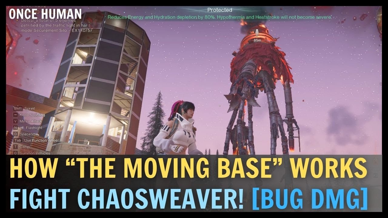 ONCE HUMAN - How "The MOVING BASE" Works! Fight Chaosweaver! - YouTube