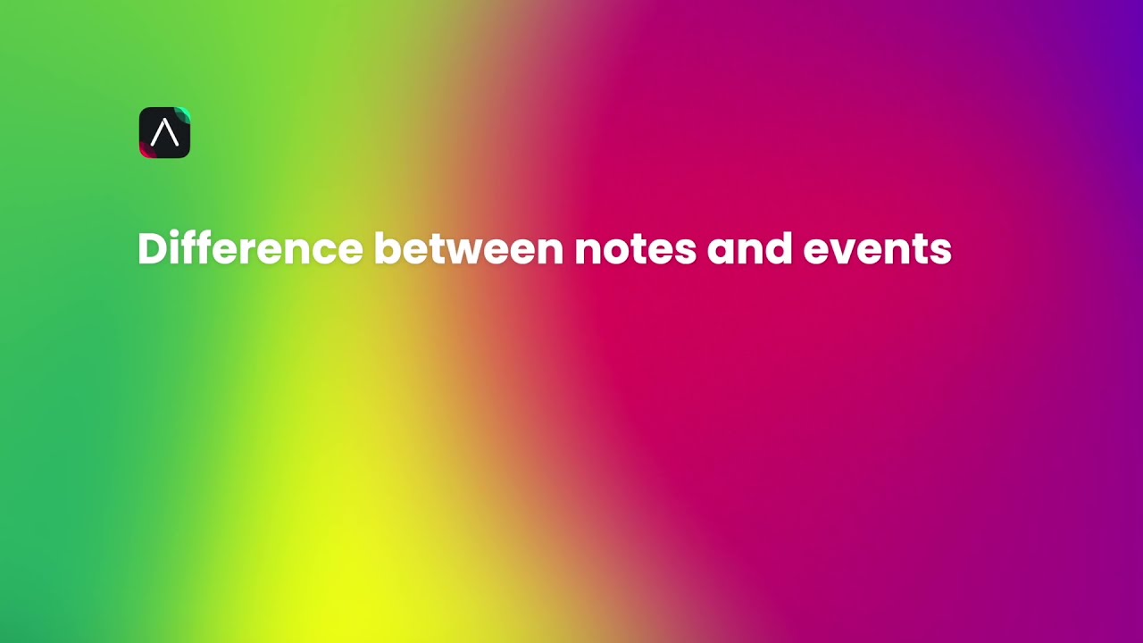 Difference Between Notes And Events YouTube Difference Between Notes And Events YouTube