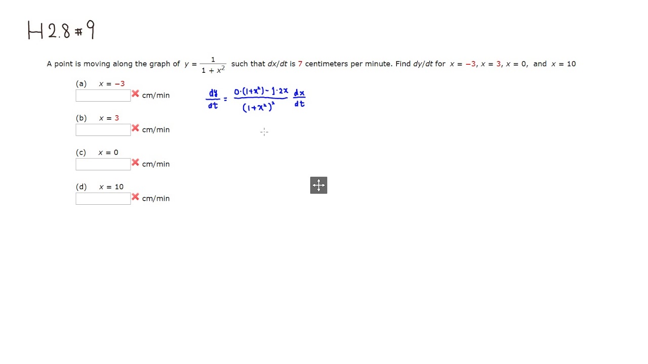 Example: How to Solve a Related Rates Problem (Moving Point Problem ...