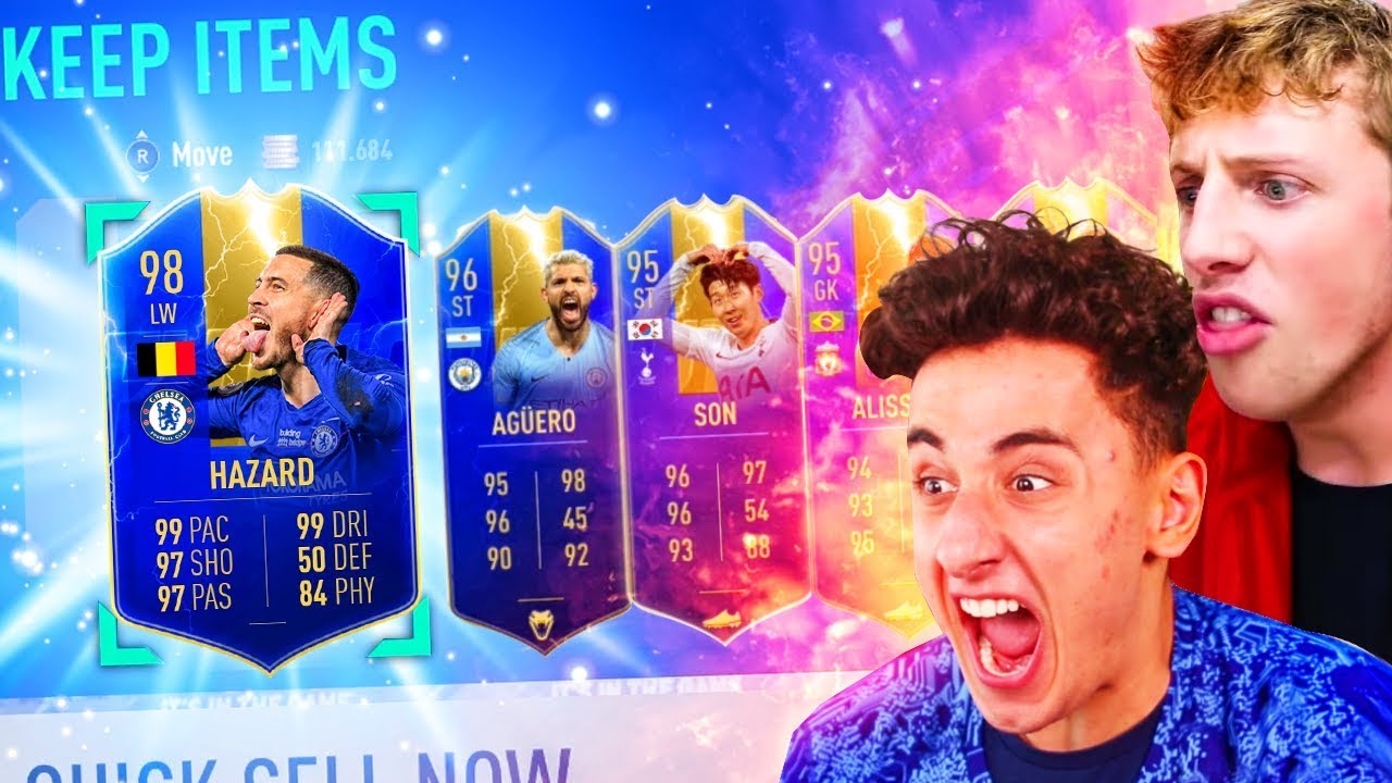 LUCKIEST TOTS PACK OPENING CHALLENGE VS W2S - FIFA 19 - YouTube