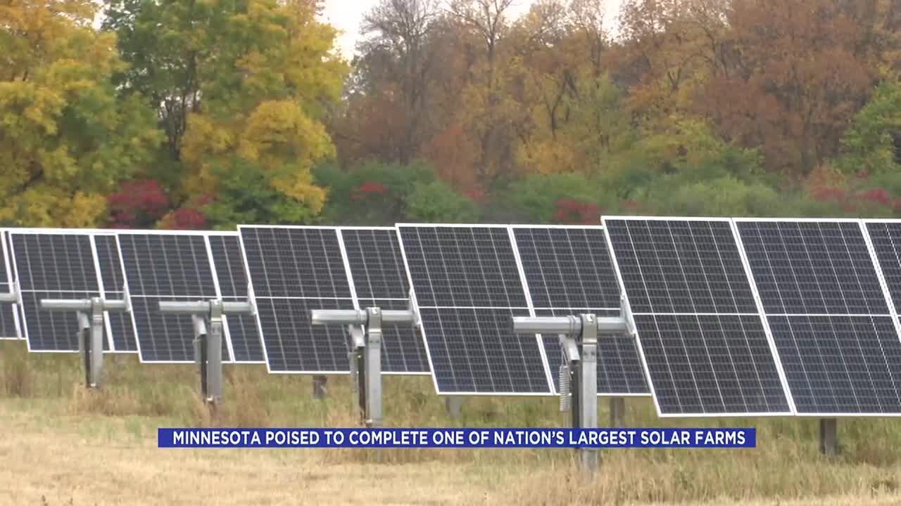 Minnesota poised to complete one of nation’s largest solar farms - YouTube