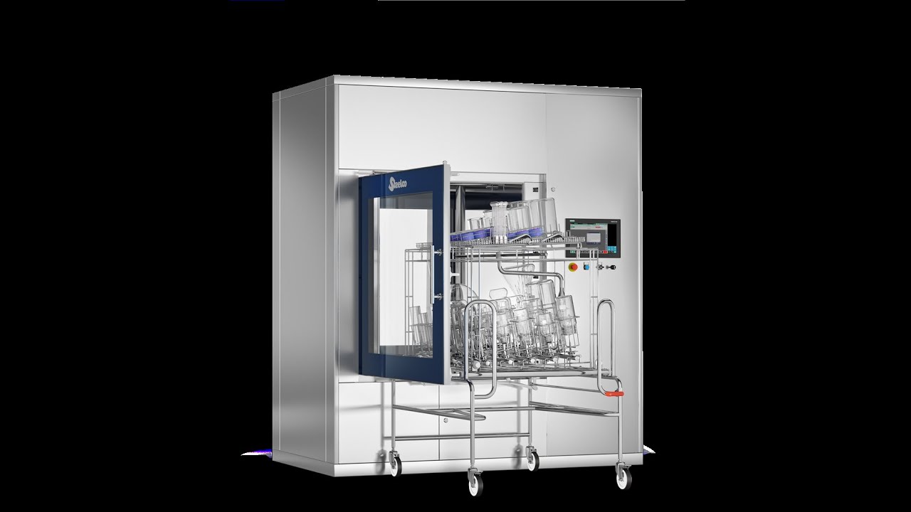 Steelco DS Optima pharmaceutical washing machine - YouTube