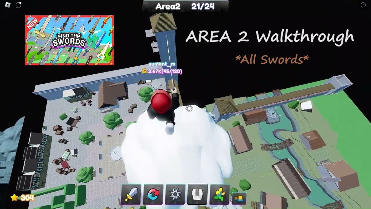Roblox Find The Swords Area 2 Walkthrough [All 24 Swords] - YouTube