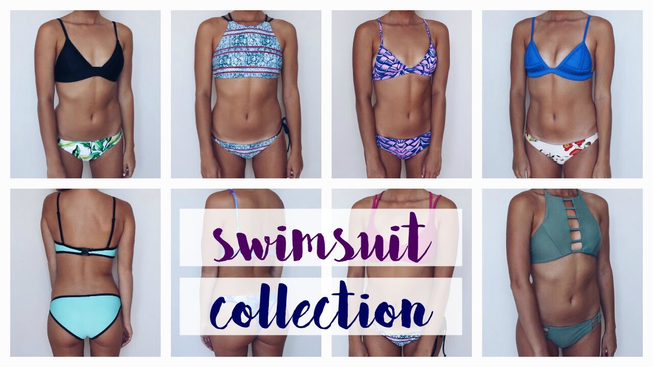 My Swimsuit Collection 2016 Try On Tasha Farsaci Youtube