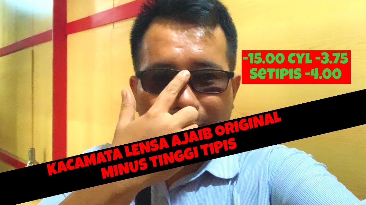 Lensa Kacamata Ajaib ORIGINAL! Minus 15 Jadi Setipis Minus 4, Anti ...