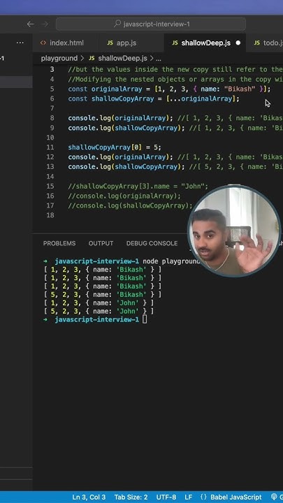 Shallow Copy In Javascript Shorts Javascript Javascriptdeveloper Programming