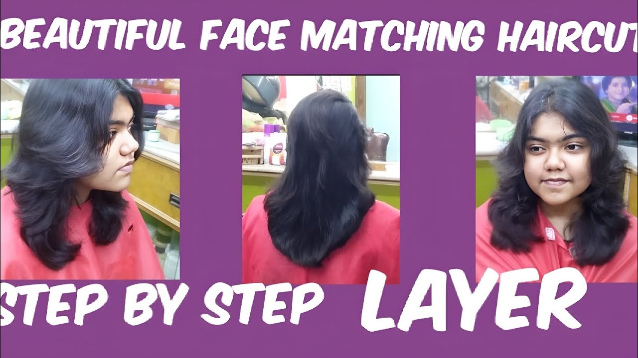 Beautiful Face Matching Haircut ## How to Cut Step by Step ## Step by ...