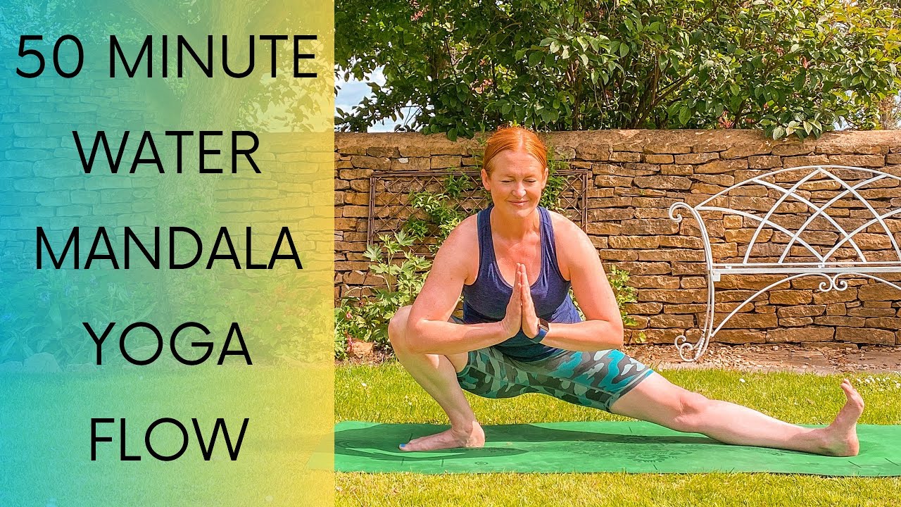 50 MINUTE WATER MANDALA YOGA FLOW // Intermediate // hips & groin ...